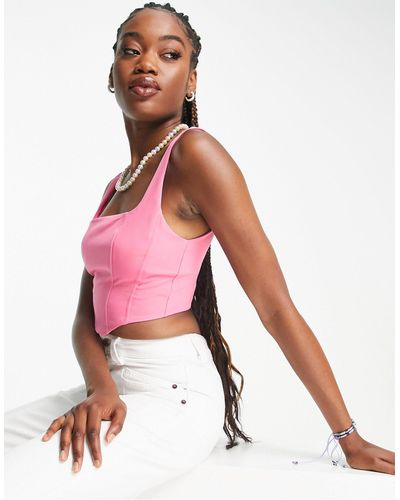 Pink Stradivarius Tops for Women | Lyst