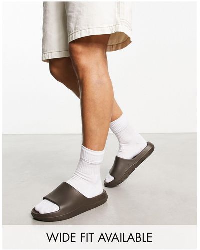 White ASOS Sandals, slides and flip flops for Men | Lyst