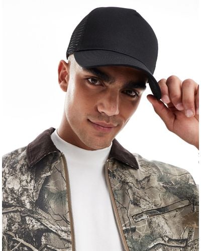 Black ASOS Hats for Men | Lyst
