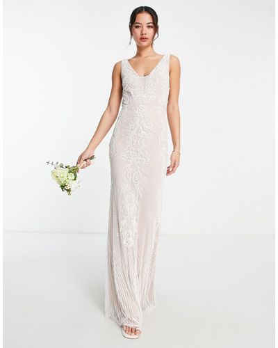 White Frock And Frill Dresses For Women Lyst