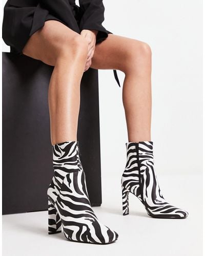 White ASOS Boots for Women | Lyst
