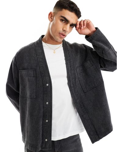 Black ASOS Jackets for Men | Lyst