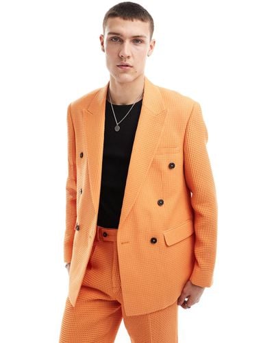Orange Blazers for Men | Lyst