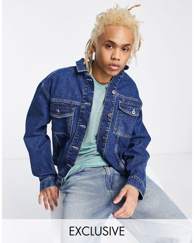 Giacca Di Jeans Effetto Invecchiato Color Fango