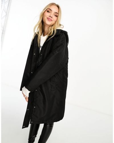 Black ASOS Coats for Women | Lyst