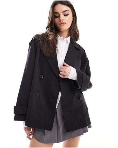 Black ASOS Coats for Women | Lyst