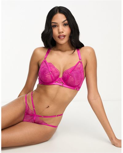 Pink Wolf And Whistle Lingerie For Women Lyst