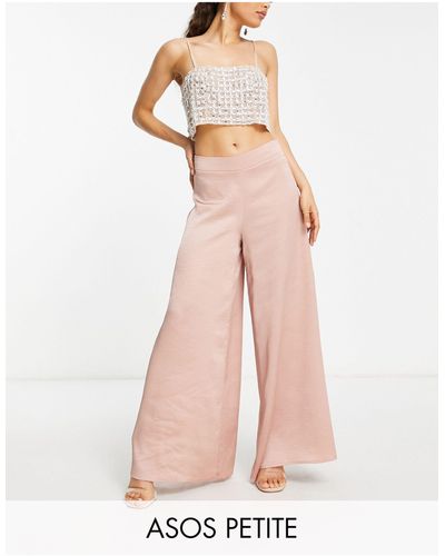 Pink ASOS Pants for Women | Lyst