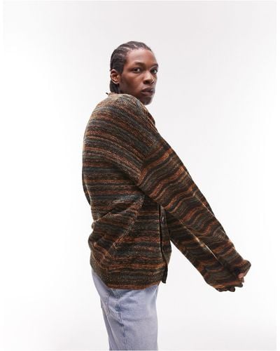 Brown TOPMAN Sweaters and knitwear for Men | Lyst