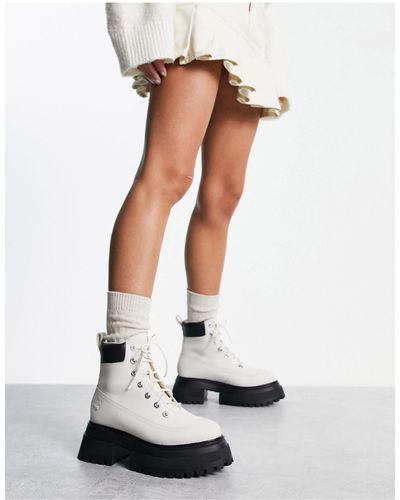 White Timberland Boots for Women | Lyst