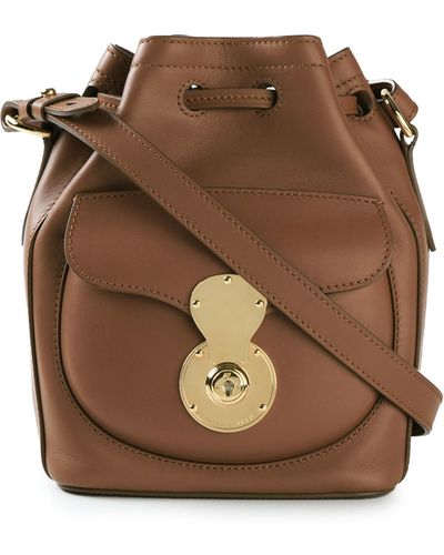 Brown Ralph Lauren Bucket bags and bucket purses for Women | Lyst