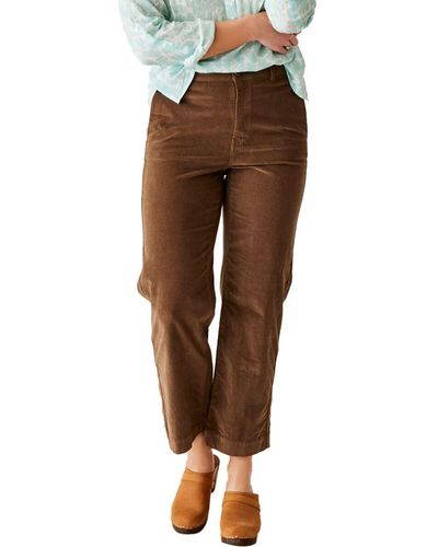 Brown Carve Designs Pants Slacks And Chinos For Women Lyst