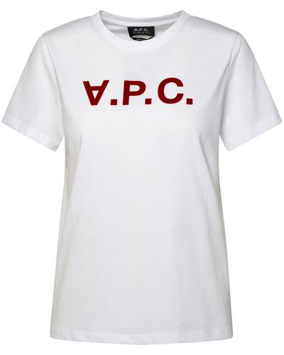 White A.P.C. Tops for Women | Lyst