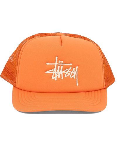 Orange Stussy Hats for Men | Lyst