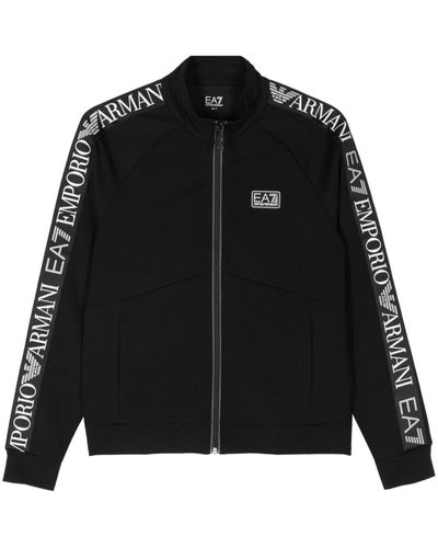 Black EA7 Jackets for Men | Lyst