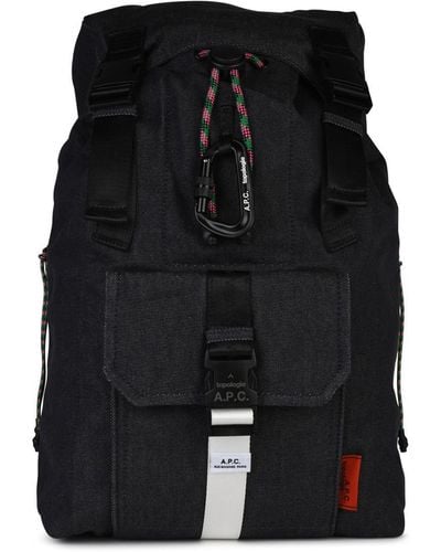 Black A.P.C. Backpacks for Men | Lyst