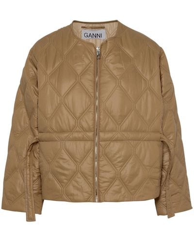Natural Ganni Jackets for Women | Lyst