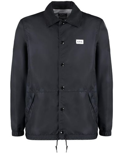 Black A.P.C. Jackets for Men | Lyst