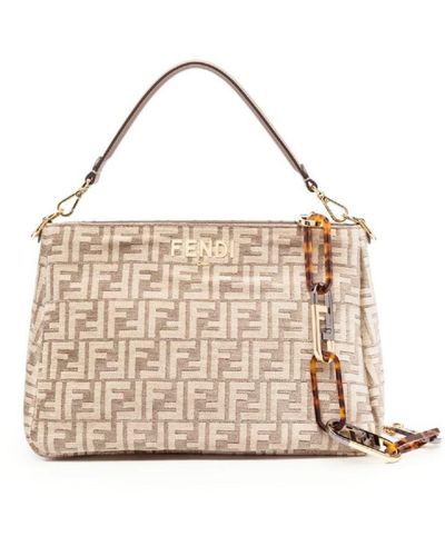 Natural Fendi Top-handle bags for Women | Lyst