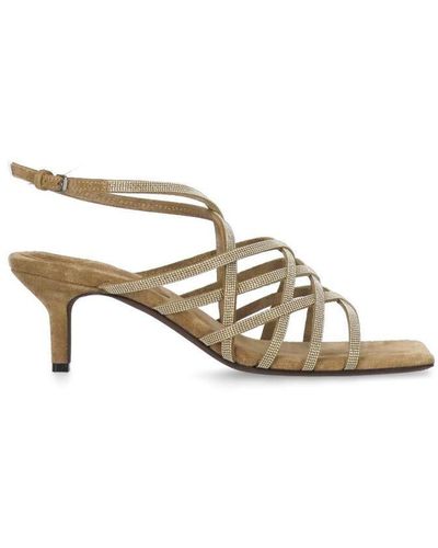 Metallic Brunello Cucinelli Heels for Women | Lyst