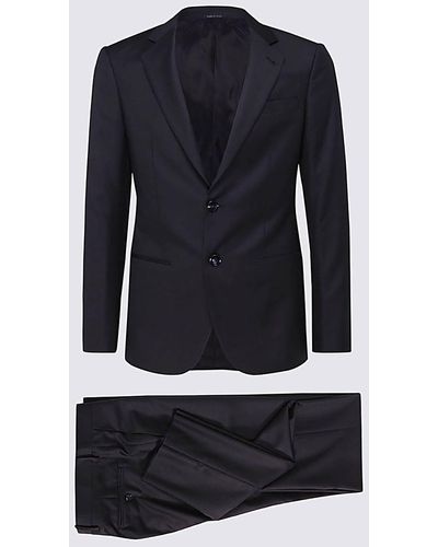 Blue Giorgio Armani Suits for Men | Lyst