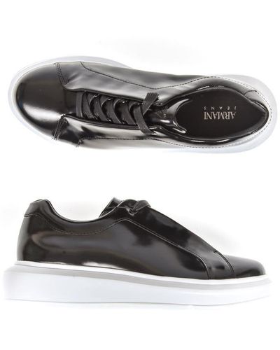 Black Armani Jeans Shoes for Men | Lyst