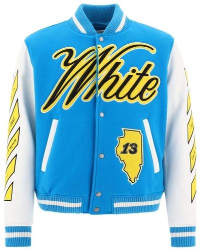 Blue and White Jackets for Men | Lyst