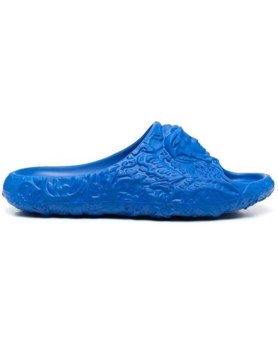 Blue Versace Sandals, slides and flip flops for Men | Lyst