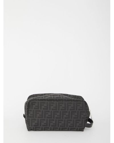 Gray Fendi Toiletry bags and wash bags for Men | Lyst