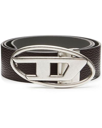 Black DIESEL Belts for Men | Lyst