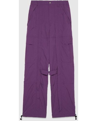 Purple Gucci Pants for Men | Lyst