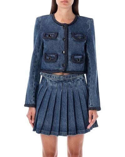 Self-Portrait Jean and denim jackets for Women | Online Sale up to 33% ...