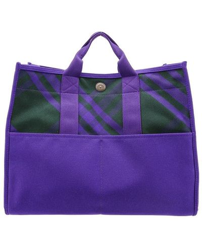 Purple Burberry Tote bags for Men | Lyst