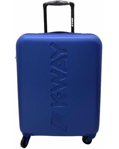Blue K-Way Luggage and suitcases for Women | Lyst