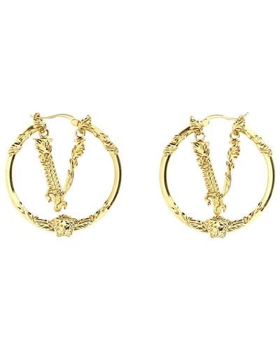 Metallic Versace Earrings and ear cuffs for Women | Lyst