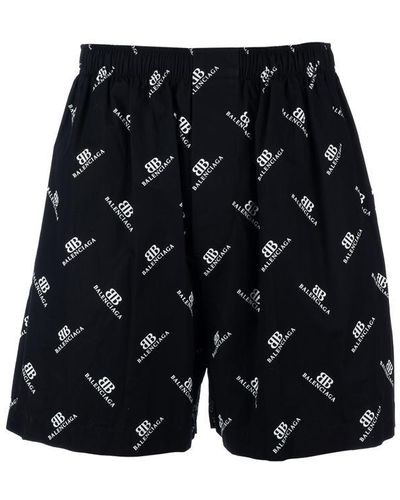 Black Balenciaga Shorts for Men | Lyst