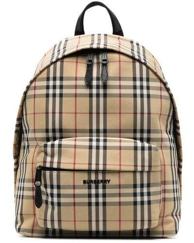 Natural Burberry Backpacks for Men | Lyst