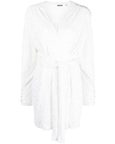 White Sequin Wrap Dresses for Women - Up to 76% off | Lyst