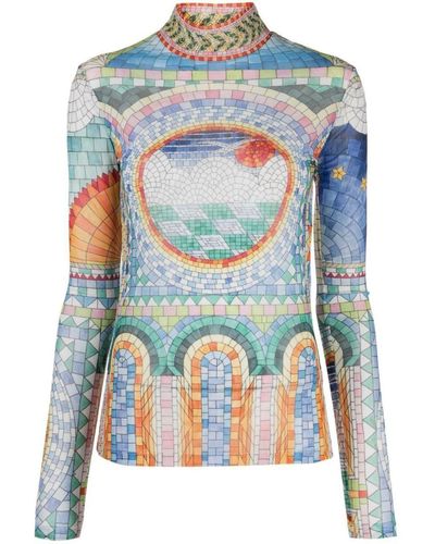 Blue CASABLANCA Tops for Women | Lyst