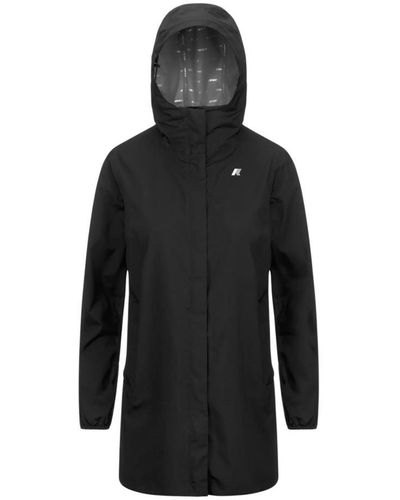 Black K-Way Jackets for Women | Lyst