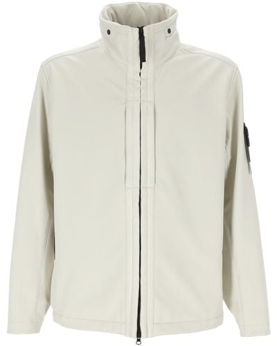 White Stone Island Jackets for Men | Lyst