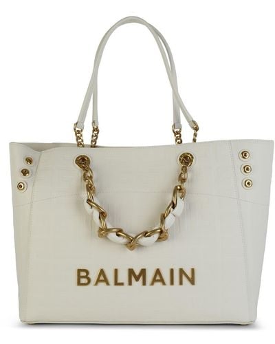 Metallic Balmain Tote bags for Women | Lyst
