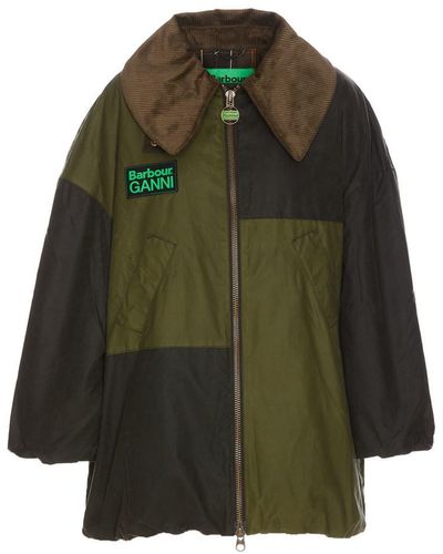 Green BARBOUR X GANNI Jackets for Women | Lyst