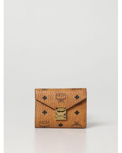 Natural MCM Wallets and cardholders for Women | Lyst