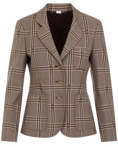 Brown Gucci Jackets for Women | Lyst