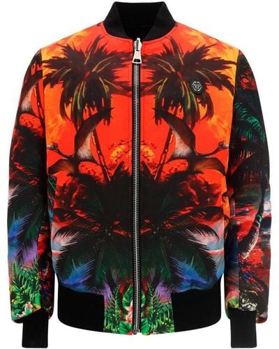 Red Philipp Plein Jackets for Men | Lyst