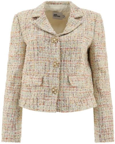 Natural Self-Portrait Jackets for Women | Lyst