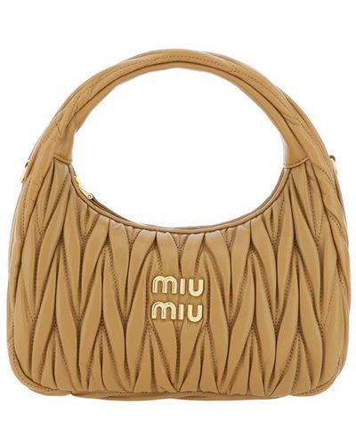 Metallic Miu Miu Bucket bags and bucket purses for Women | Lyst