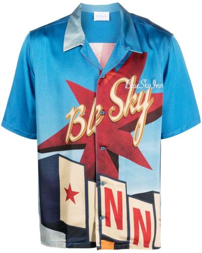Sky Blue Shirts for Men | Lyst