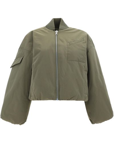 Green Ganni Jackets for Women | Lyst